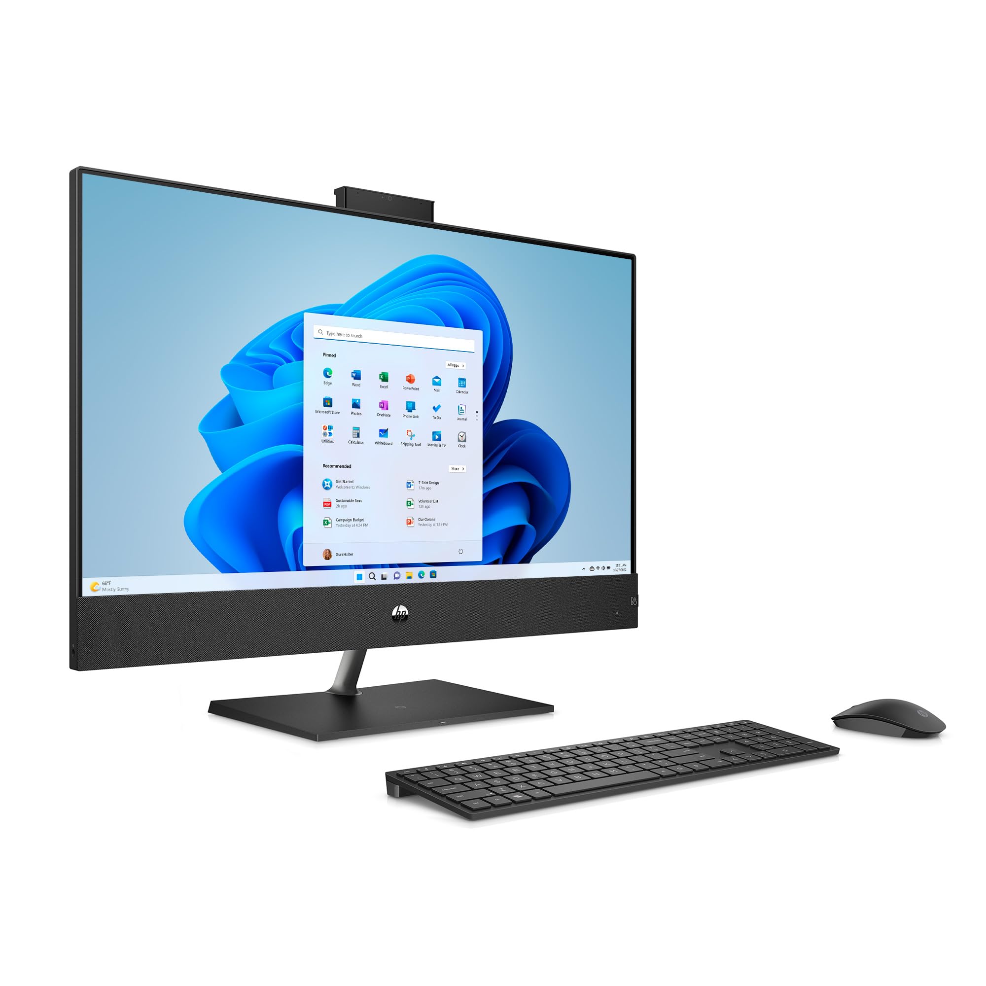 HP Pavilion 27 Touch Desktop 8TB SSD 64GB RAM (Intel Core i9-13900K Processor w/Turbo Boost to 5.80GHz, 64 GB RAM, 8 TB SSD, 27-inch FullHD Touchscreen, Win 11) PC Computer All-in-One