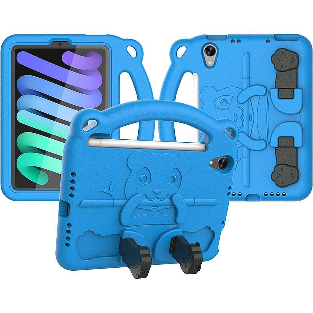 SaharaCase for iPad Mini (6th Generation 2021) Protection Kit Bundle - Teddy Bear KidProof Case with Tempered Glass Screen - Blue