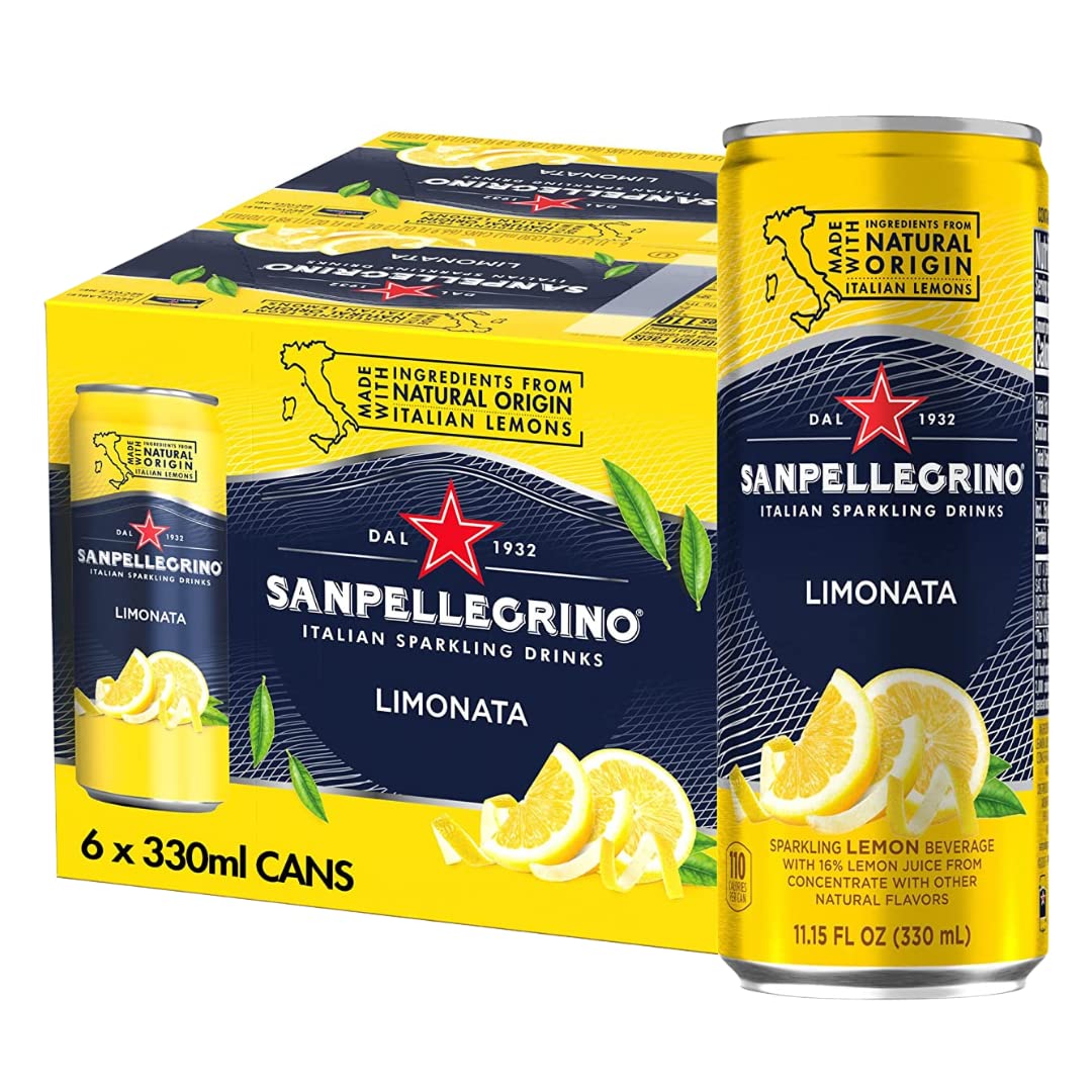 Italian Sparkling Drink, Sparkling Lemon Beverage, 12 Pack of 11.15 Fl Oz Cans