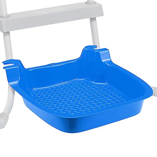 Pool Foot Bath | Foot Bath for Pool Ladder,Anti-Slip Textured Above Ground Pool Foot Soak Tray for Above Ground Swimming Pools or Spas Wash Feet Sand Dirt Before Entering, Installed on Pool Ladder