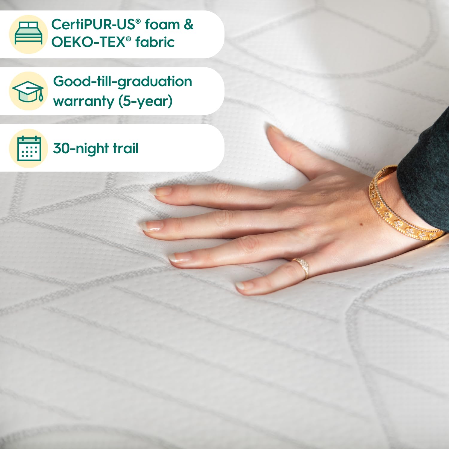 Sleepyhead 3-Inch Twin XL Copper-Infused Memory Foam Premium Mattress Topper