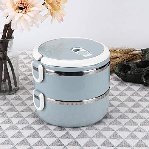Bento Box,Leakproof Thermal Compartment Lunch/Snack Box, Insulated Bento Lunch Box for Kids Adults, Stainless Steel Food Storage Container for Work School Camping, Kids/Men/Women(Single Layer)