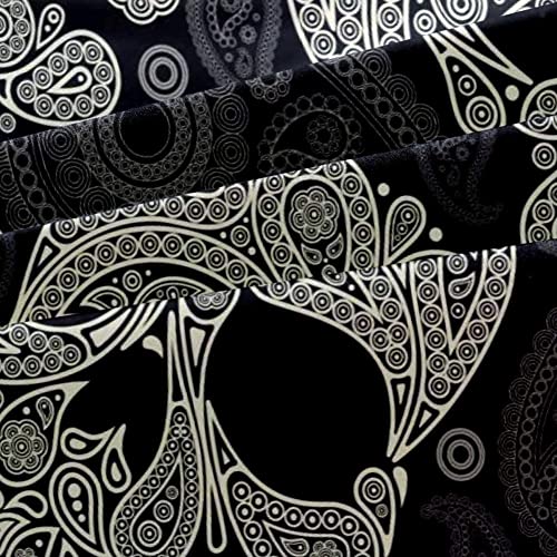 i-Gestore Duvet Cover - Skulls California King Comforter Cover Set Soft Bed Comforter Cover Sets with Zipper Closure Corner Ties (1 Duvet Cover with 2 Pillow Covers, No Comforter)