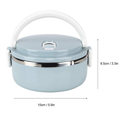 Bento Box,Leakproof Thermal Compartment Lunch/Snack Box, Insulated Bento Lunch Box for Kids Adults, Stainless Steel Food Storage Container for Work School Camping, Kids/Men/Women(Single Layer)