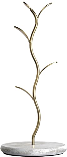 Coffee Mug Holder,Mug Rack Countertop,Leaf Shaped Mug Tree for Counter,Coffee Tea Cup Mug Holder Stand for Countertop,Perfect Coffee Bar Accessory & Kitchen Home Organizer Gold (Mug Not Included)
