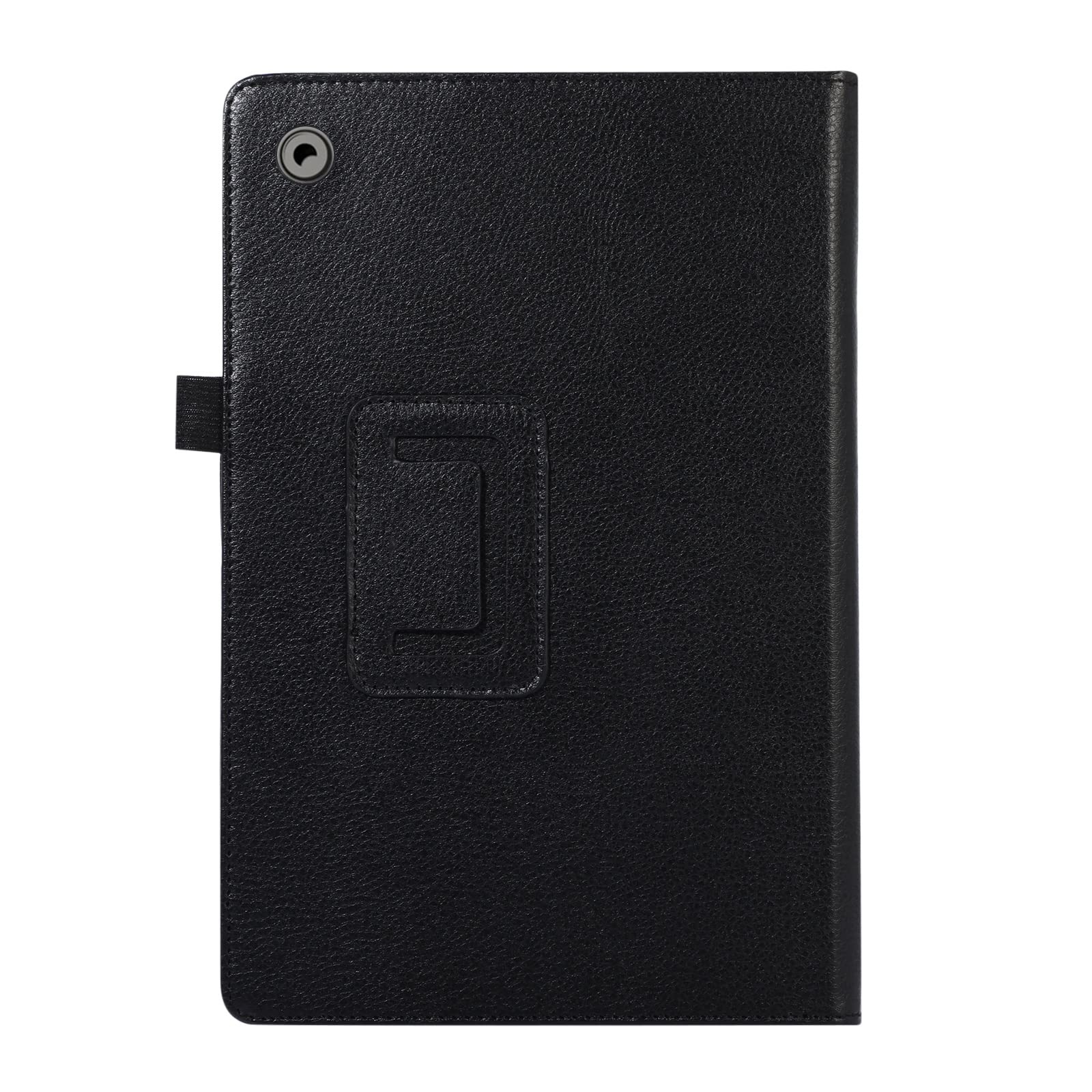 Tablet PC Case Texture Leather Tablet Case Compatible with Samsung Galaxy TAB A8 10.5 X200/X205(2021) Slim Folding Stand Folio Protector Shockproof Back Cover with Holder Tablet home ( Color : Black )
