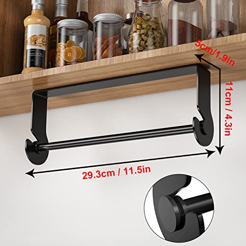 Carry360 Adhesive Paper Towel Holder Under Cabinet, Paper Towel Rack Stick On Wall for Kitchen Paper Towel Roll-304 Brush SUS Stainless Steel, No Drilling