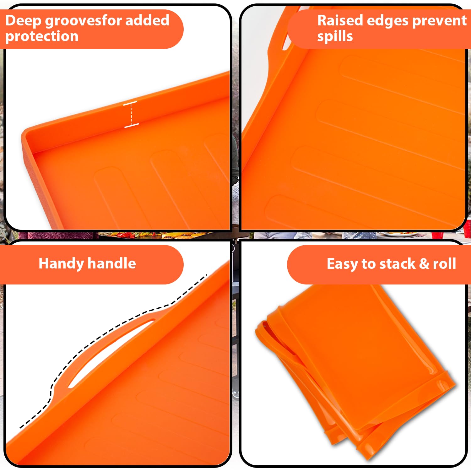 28" Griddle Mat Silicone for Blackstone,Heavy Duty Food Grade Grill Cover-Protect Your Griddle from Rodents, Insects, Debris and Rust