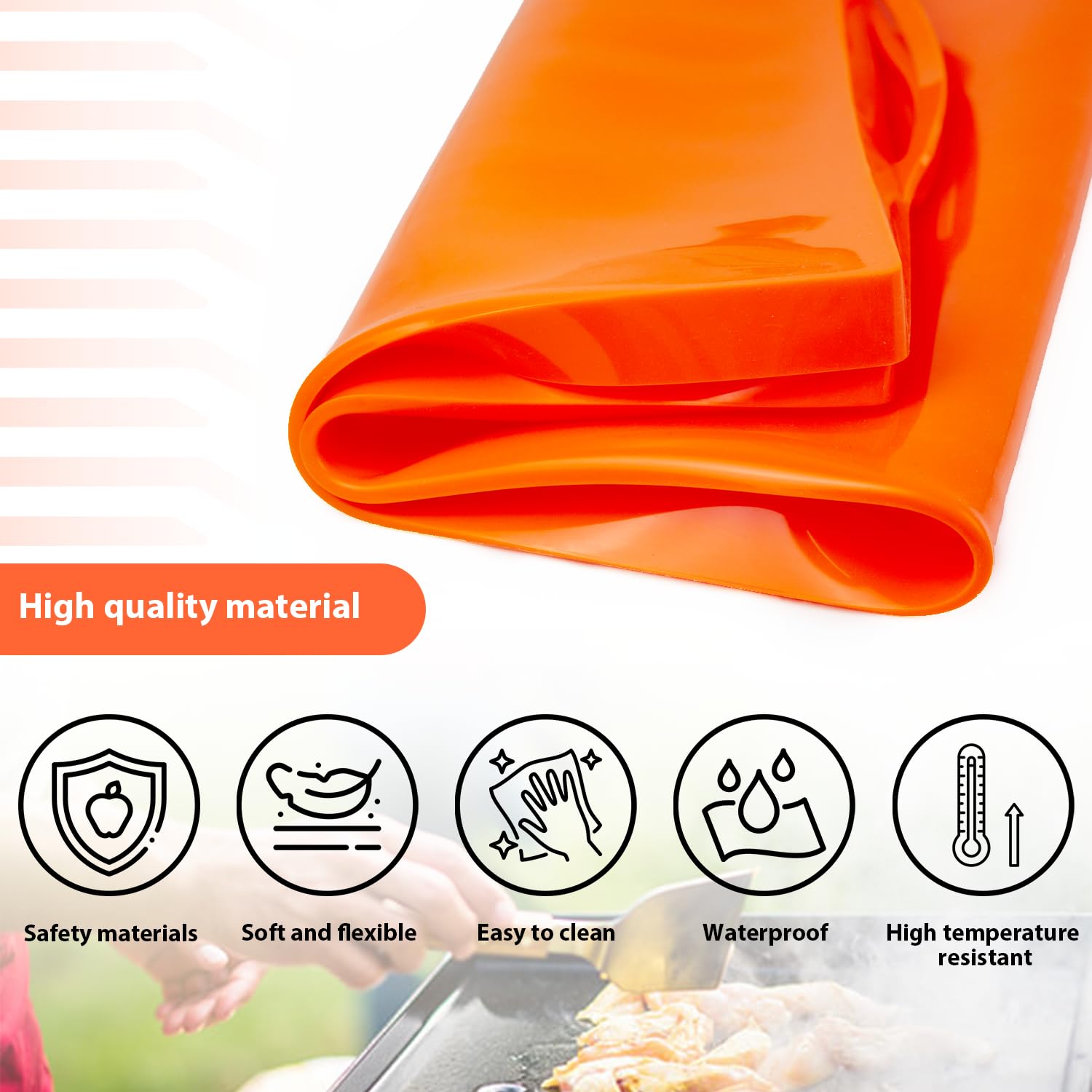 28" Griddle Mat Silicone for Blackstone,Heavy Duty Food Grade Grill Cover-Protect Your Griddle from Rodents, Insects, Debris and Rust