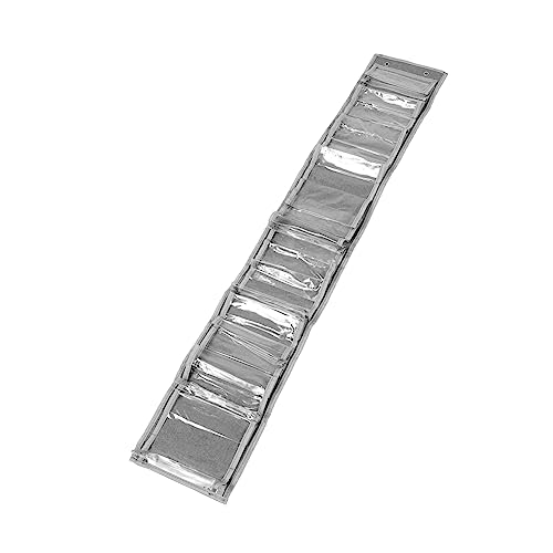 COHEALI Roll Vinyl Roll Wall Mount Organizer Wall Mount Clothes Rack Portable Clothes Rack Vinyl Organizer Pouch Vinyl Rolls Storage Rack Wall Vinyl Roll Holder Oxford Cloth Grey Dog Gift