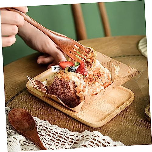 YARNOW 1 Set Dessert Cake Pan Bakery Stand Holder Fruit Platter Server Rustic Cupcake Stand Cake Serving Platter Steak Display Stands Wood charcuterie Board Dish Bamboo Bell Shaped