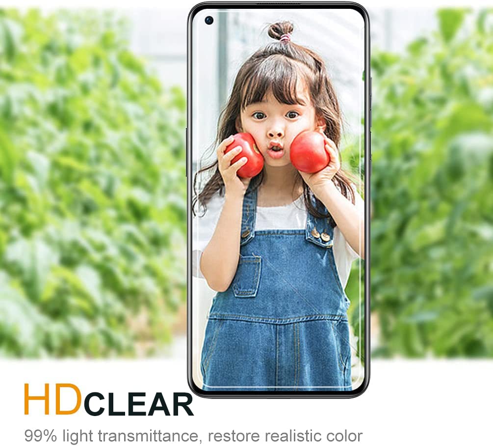 YRMJK 3+3 Compatible OnePlus 9 Screen Protectors + Camera Lens Protectors, 3D Full Coverage 99% HD Clarity 9H Premium Tempered Glass Compatible OnePlus 9