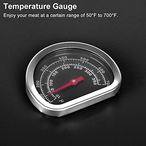 5010 Griddle Lid with Temperature Gauge & Griddle Carry Bag for Blackstone 17 inch Tabletop Griddle Front Grease Cup, 5010 Hard Cover Hood Hinged Lid for 17" Blackstone 1650 Portable Grill