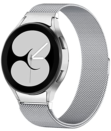Zedoli No Gap Metal Bands Compatible with Samsung Galaxy Watch 6 band/Watch 5/Galaxy Watch 4 Band 40mm 44mm/Galaxy Watch 5 Pro Band 45mm/Watch 4 Classic Band/Watch 6 Classic Band 43mm 47mm Men Women