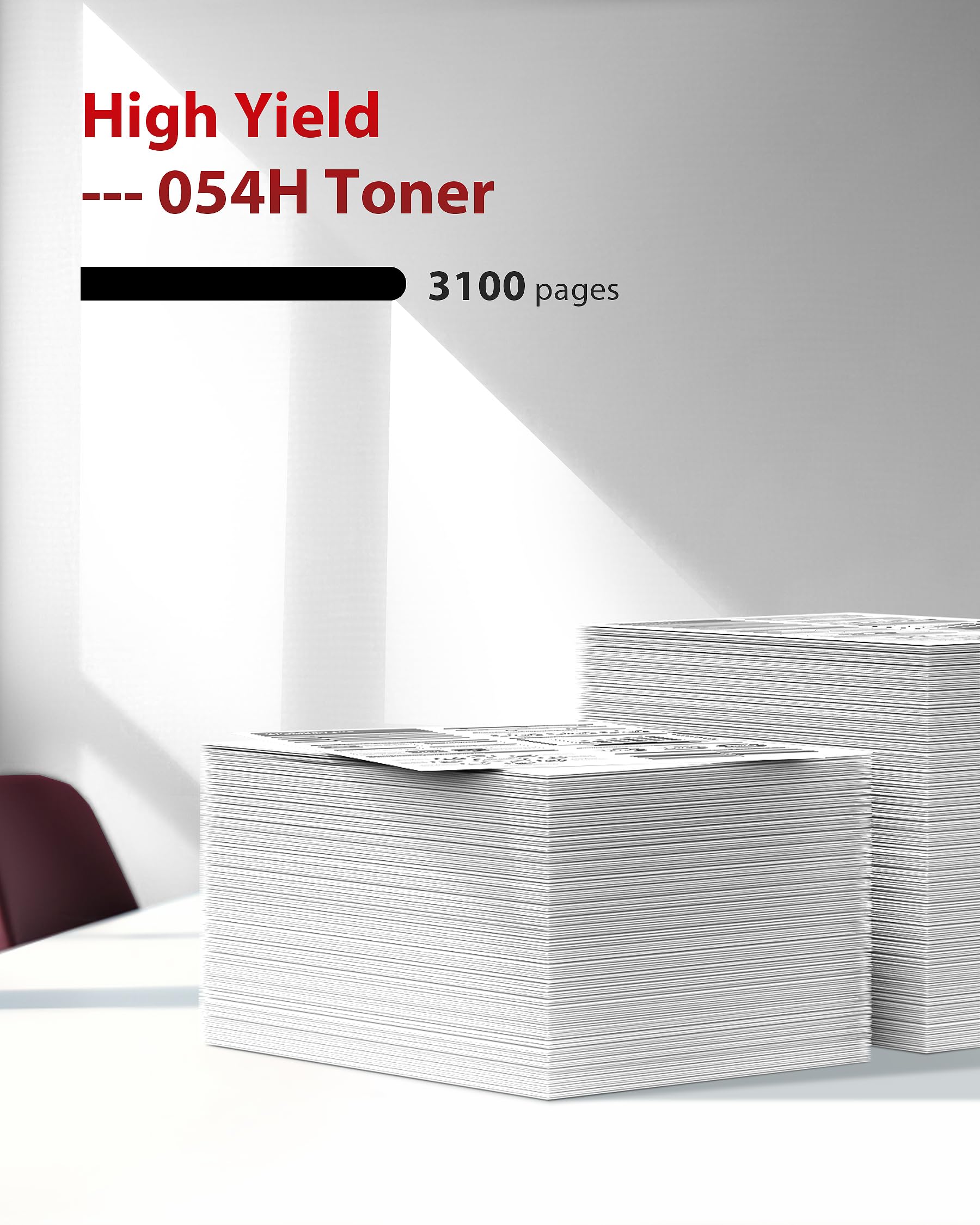 054H Toner Cartridge Set 2 Black 054 | Replacement for Canon 054H Toner, Compatible with Canon Color imageCLASS MF642Cdw Toner Cartridges, MF644Cdw, MF641Cdw, MF644Cdw, LBP622Cdw Laser Printer 2 Pack