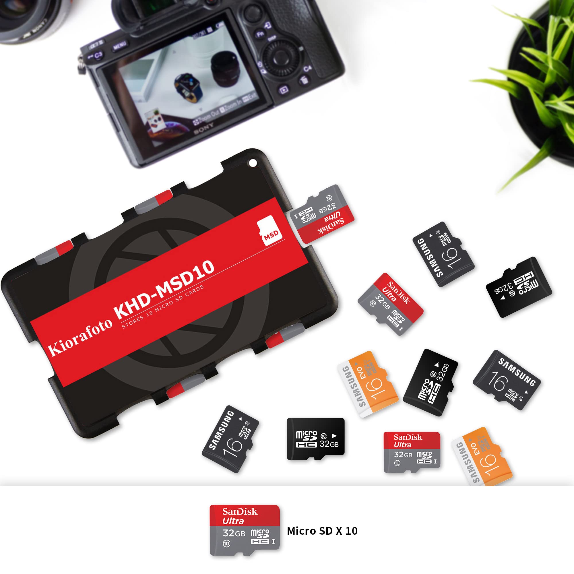 Memory Card Case + USB 3.0 Hub Splitter:Credit Card Size Memory Card with 4 Ports USB 3.0 Hub Splitter
