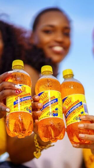 Generic Cola Couronne Fruit Champagne 20 Fl Oz Bottle Pack of 12