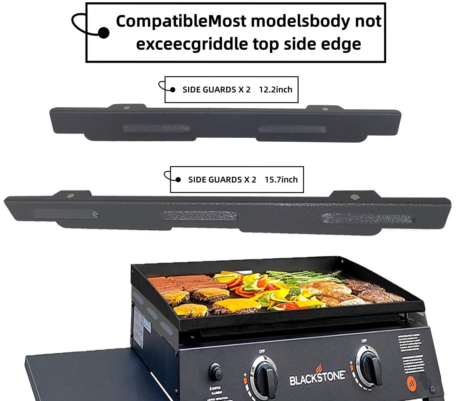 Wind Guards for Blackstone 28' Griddle, Magnetic Wind Screens, Blackstone Griddle Accessories, Fit for Blackstone Grill, Magnetic Stainless Steel Wind Screens Protect Flame Hold Heat(Iron, 28"inch)