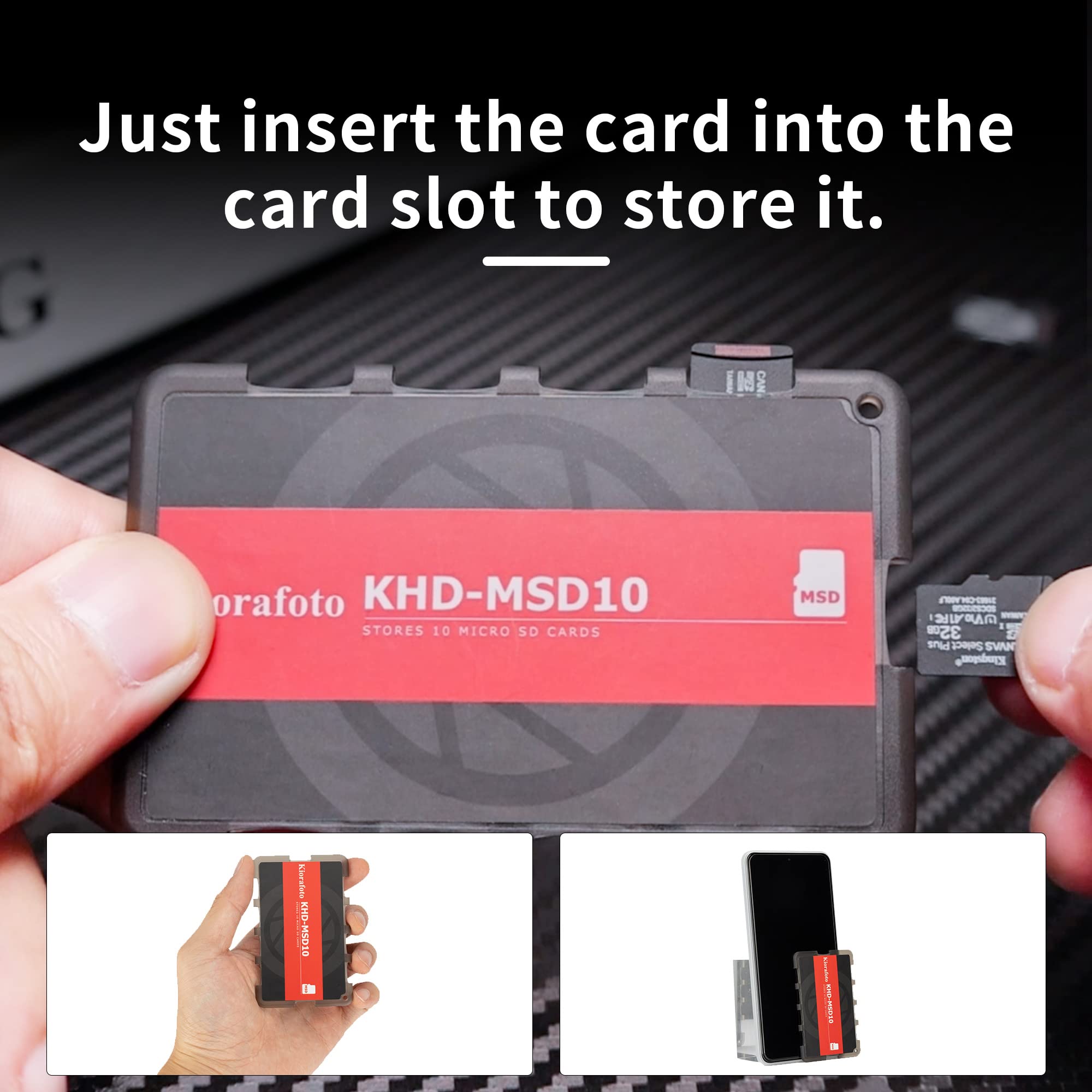 Memory Card Case + USB 3.0 Hub Splitter:Credit Card Size Memory Card with 4 Ports USB 3.0 Hub Splitter