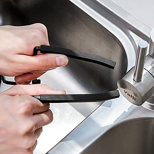 Fusiontec Sink Caddy Sink Sponge Holder - Faucet Rack Shower Tray - Kitchen and Bathroom Metal Organizer Hanging Fix Around Faucet