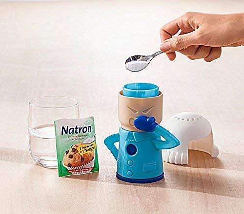 RUITASA Chilly Mama Fridge Odor Absorber, Refrigerator Moisture Absorber & Freshener Holder,Add Baking Soda to Absorb Funky Odors in The Refrigerator(blue)