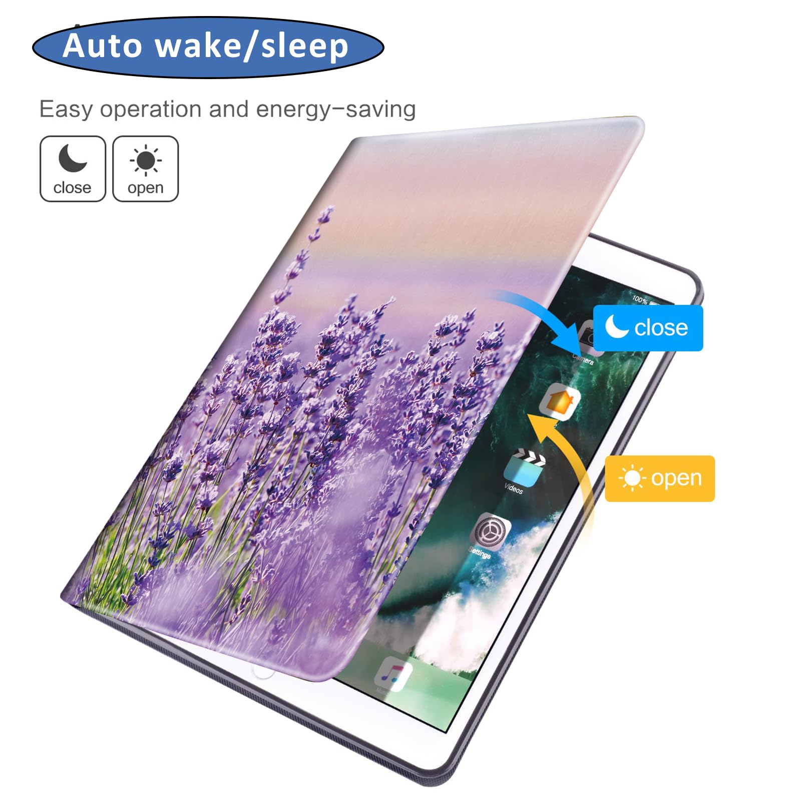 Case for Samsung Galaxy A8 10.5 Tab Lavender Samsung Tablet A8 Android Case Heavy Duty Samsung A8 Cover Shockproof Protective Hard Shell Cover for Tab A8