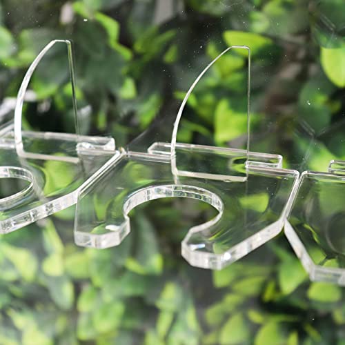 Efavormart 5ft Clear Acrylic 5-Tier Wine Glass Stemware Rack, Champagne Flute Holder Wall Stand