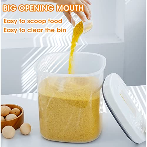 TBMax Extra Large Flour and Sugar Containers with Airtight Lid | Rice Storage Container 20 lbs / 10.5Qt | Plastic Food Storage Bin for Kitchen Pantry Organization and Storage Containers