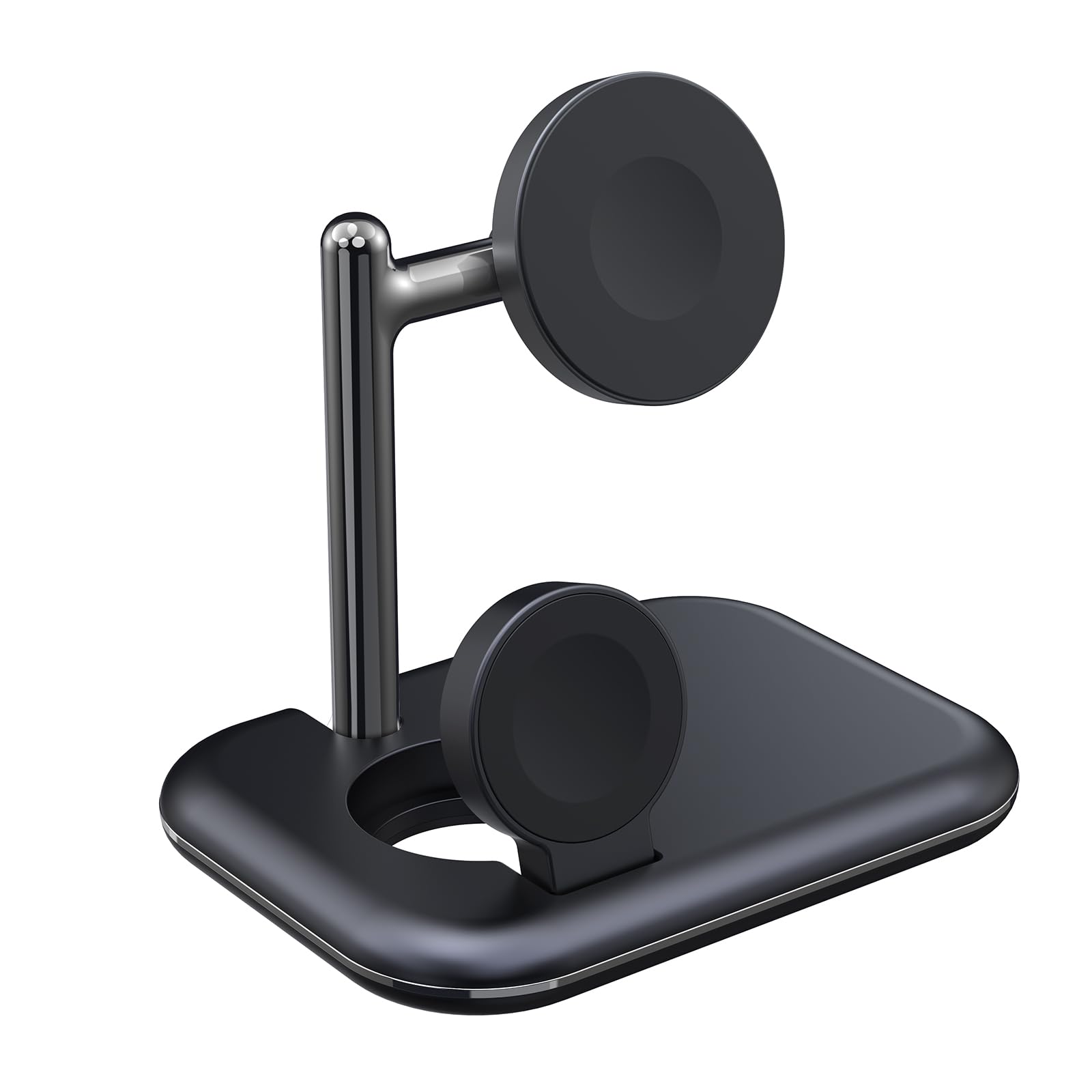 Charger Stand for Apple Watch, 2 in 1 Foldable Wireless Charging Station for Apple Watch Ultra/Ultra2/10/9/8/7/6/5/3/2/1/SE/SE2