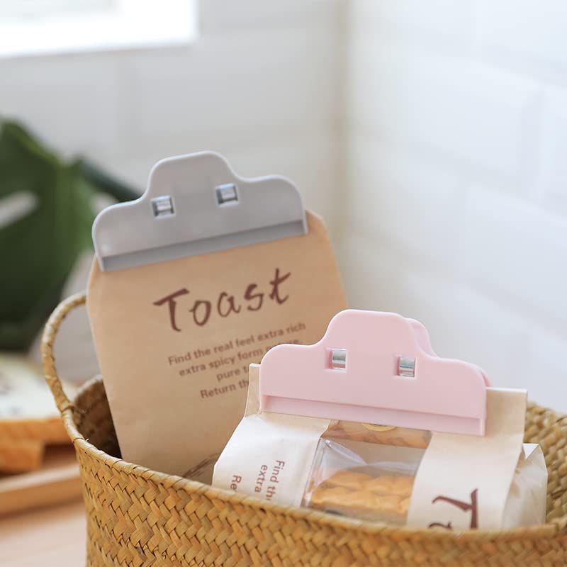 4 Inch 6 Pack Large Clip Snack Bag Clip Coffee Bag Chip Bag Clip Food Bag Clips Plastic Heavy Seal Clip