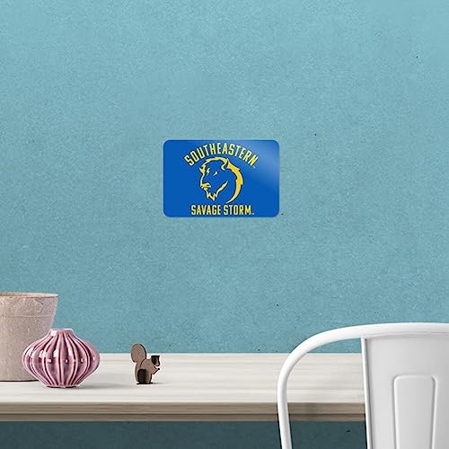 Southeastern Oklahoma State University Savage Storm Logo Home Business Office Sign - Window Sticker - 4" x 6" (10.2cm x 15.2cm)
