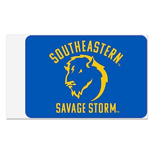 Southeastern Oklahoma State University Savage Storm Logo Home Business Office Sign - Window Sticker - 4" x 6" (10.2cm x 15.2cm)