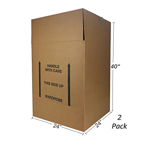 Uboxes Wardrobe Boxes - Qty: 6 Boxes w Bars - Moving Boxes Fast