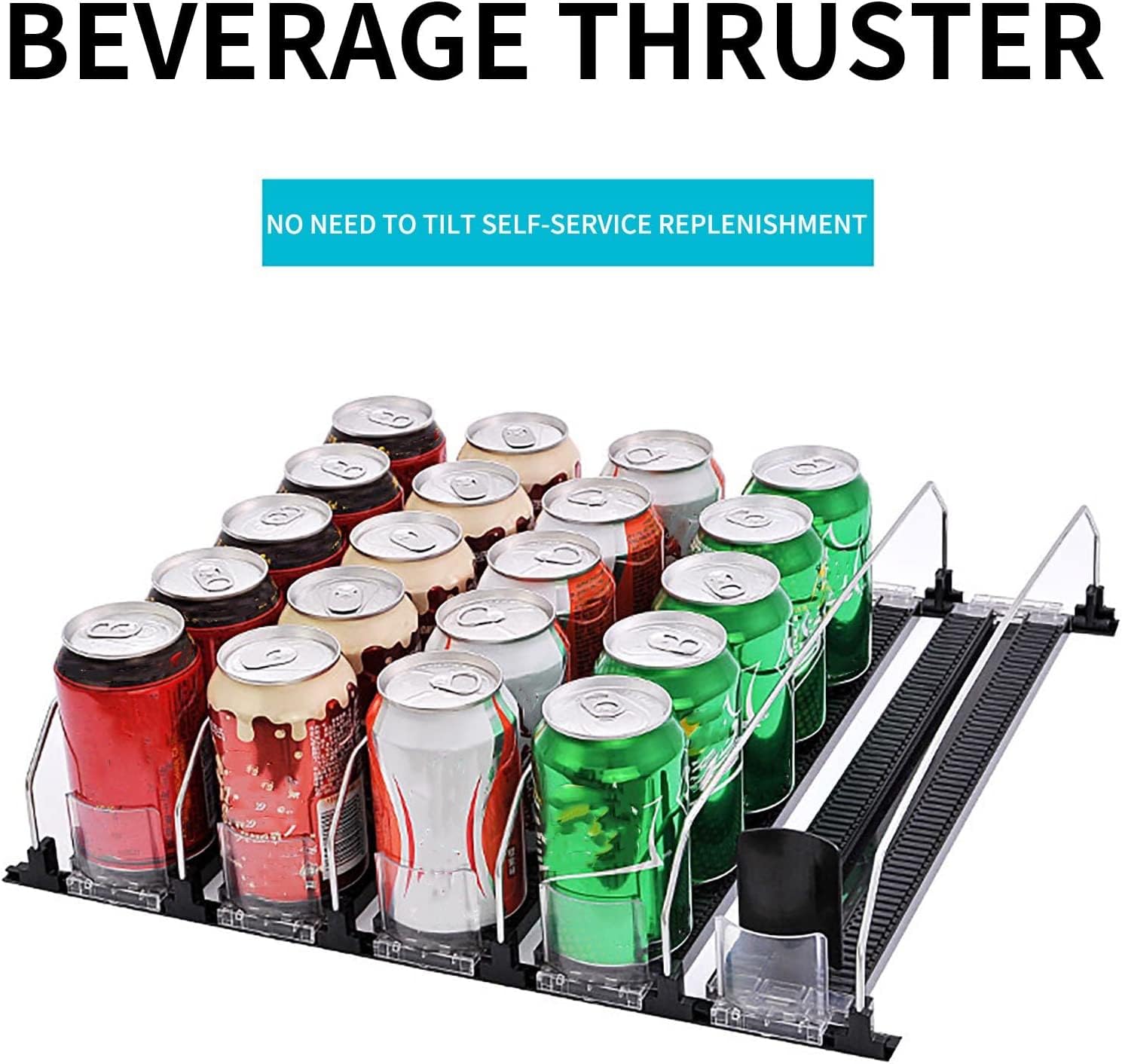 Supermarket Freezer Beverage Pusher, Freezer Beverage Holder, Automatic Beverage Pusher and Puller, Beverage Pusher