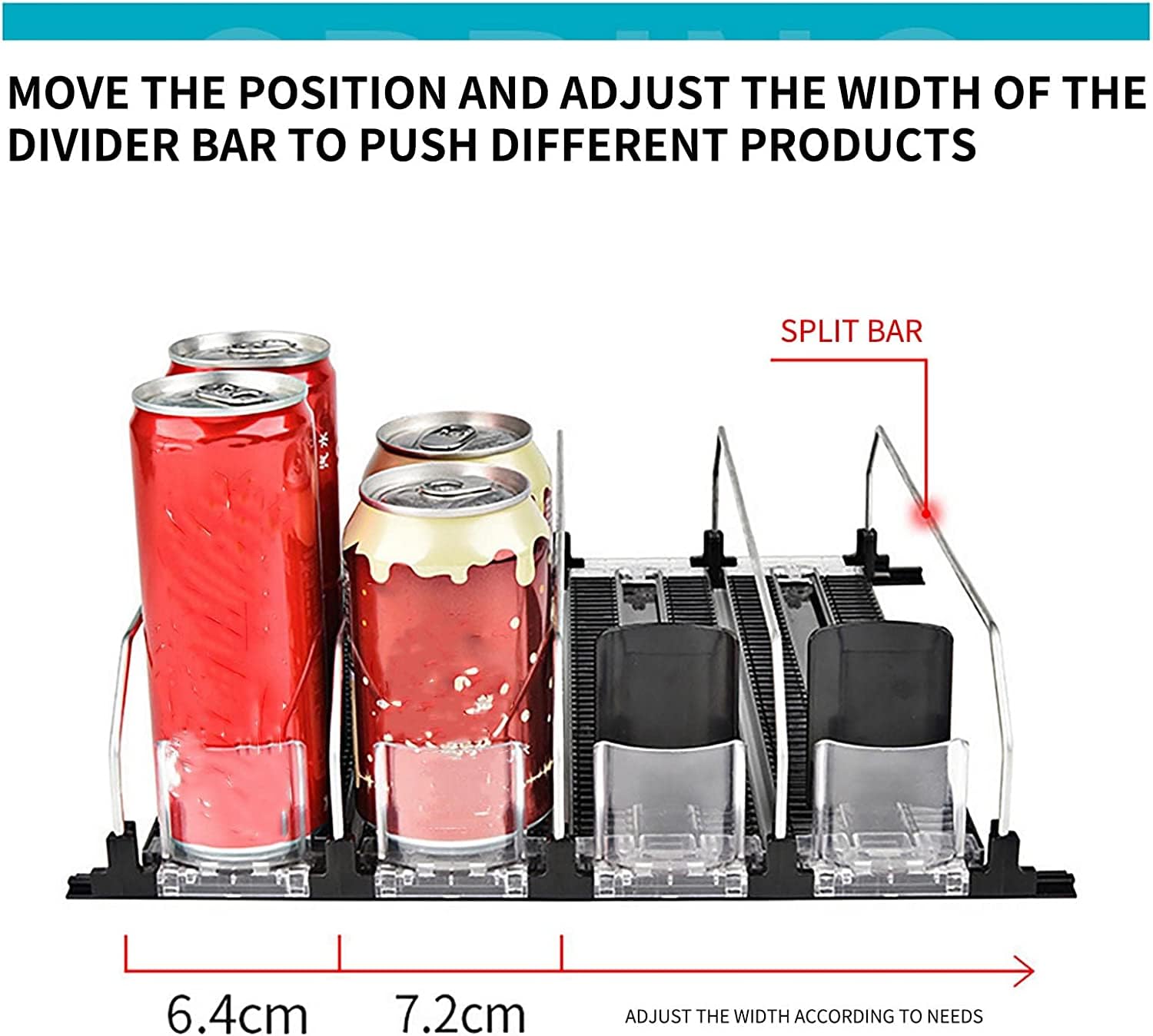 Supermarket Freezer Beverage Pusher, Freezer Beverage Holder, Automatic Beverage Pusher and Puller, Beverage Pusher