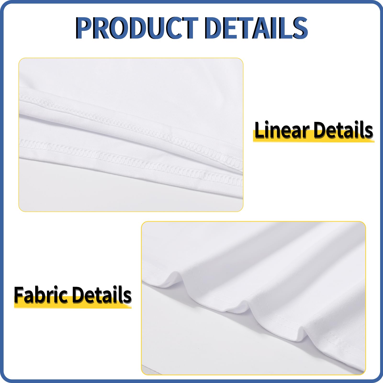 6 Pack Polyester Adult Tshirts for Sublimation White Blank Crew Neck Men Short Sleeve T-Shirt (5X_l)