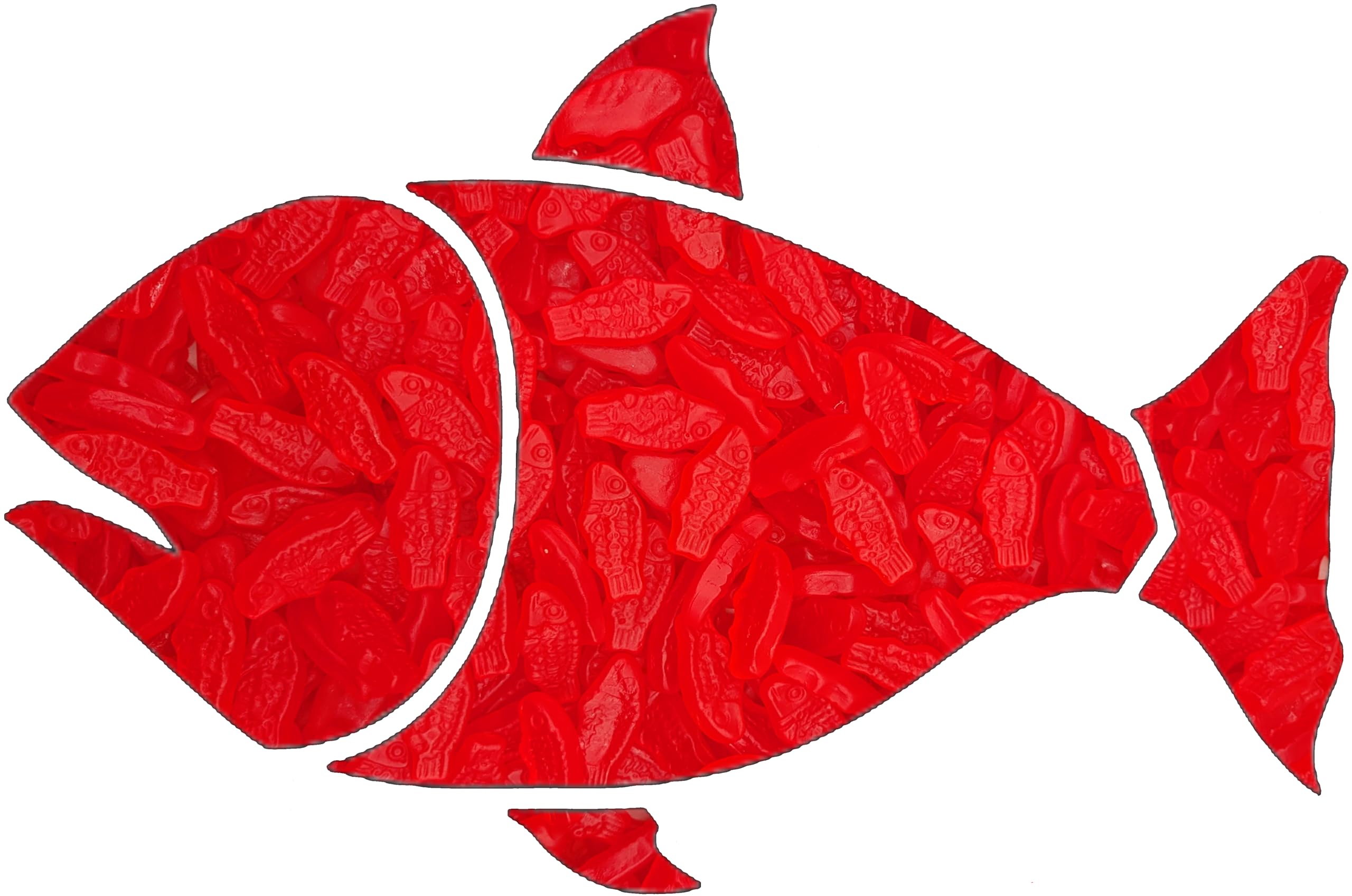 Swedish Mini Fish Candy Soft & Chewy - 3 Pound Bulk Pack of Red Swedish Fish