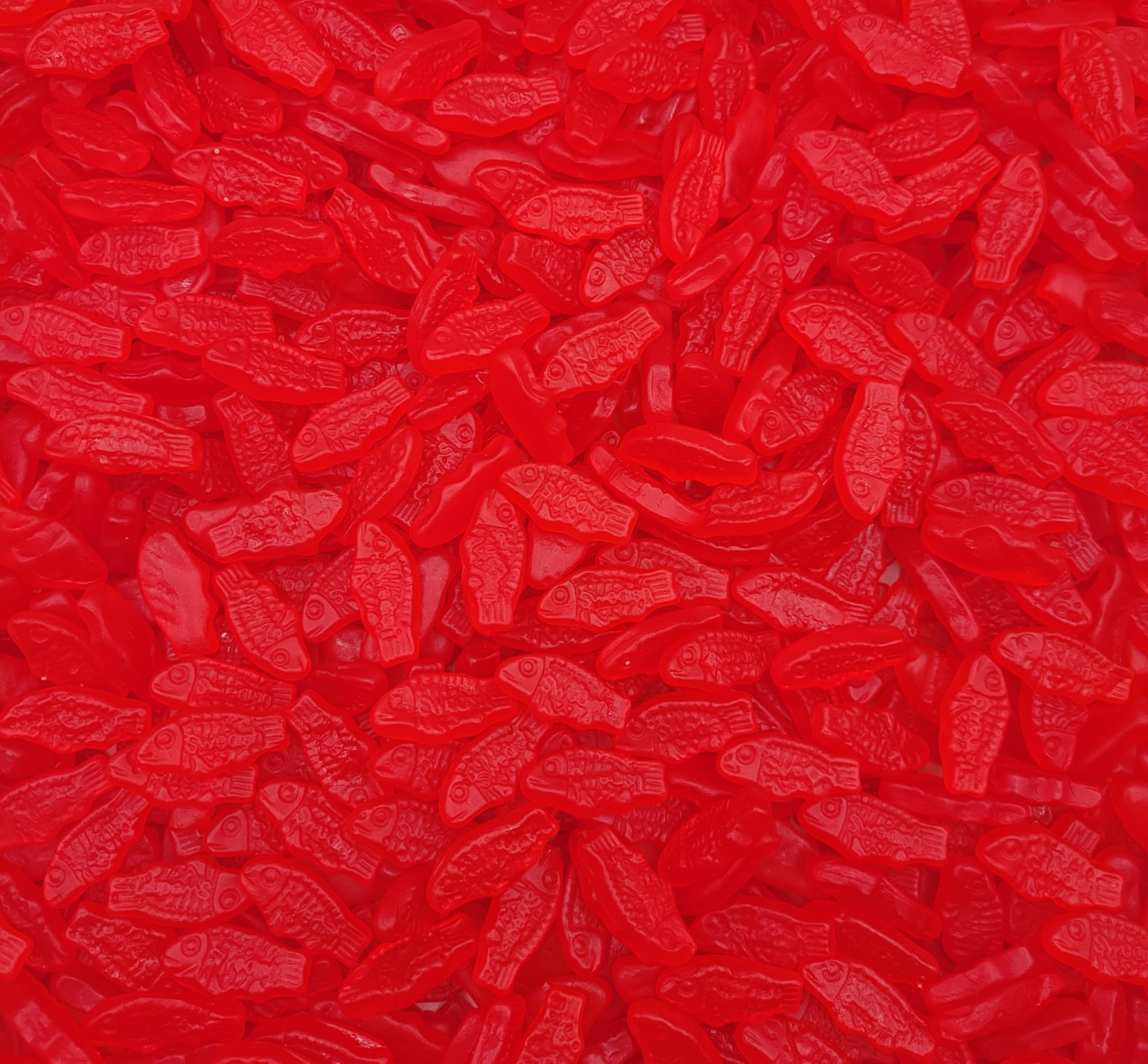Swedish Mini Fish Candy Soft & Chewy - 3 Pound Bulk Pack of Red Swedish Fish