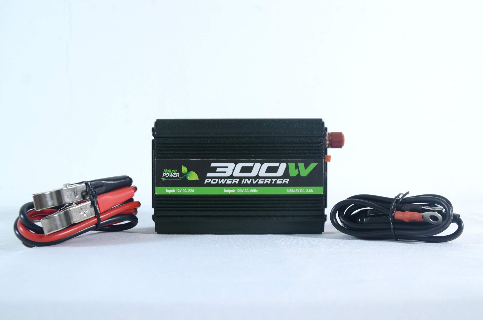 Nature Power 110 Watt Complete Solar Kit with 300 Watt Power Inverter, 11 Amp Charge Controller and Bonus 1.5 Watt Solar Battery Trickle Charger