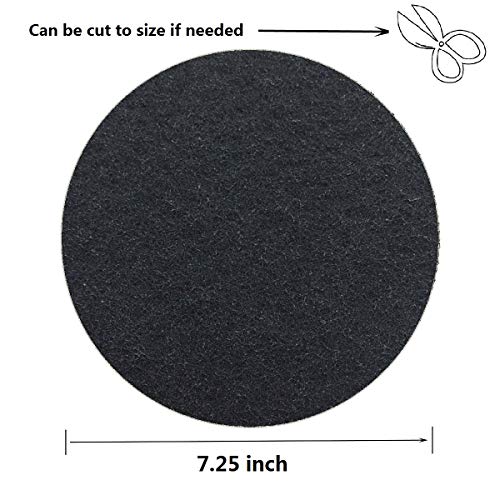 6 Pack Charcoal filters for Kitchen Compost Bins - Thickening Compost Bin Filters Activated Carbon Filters for Kitchen Compost Bin Filters Replacement, 0.4" Thickness