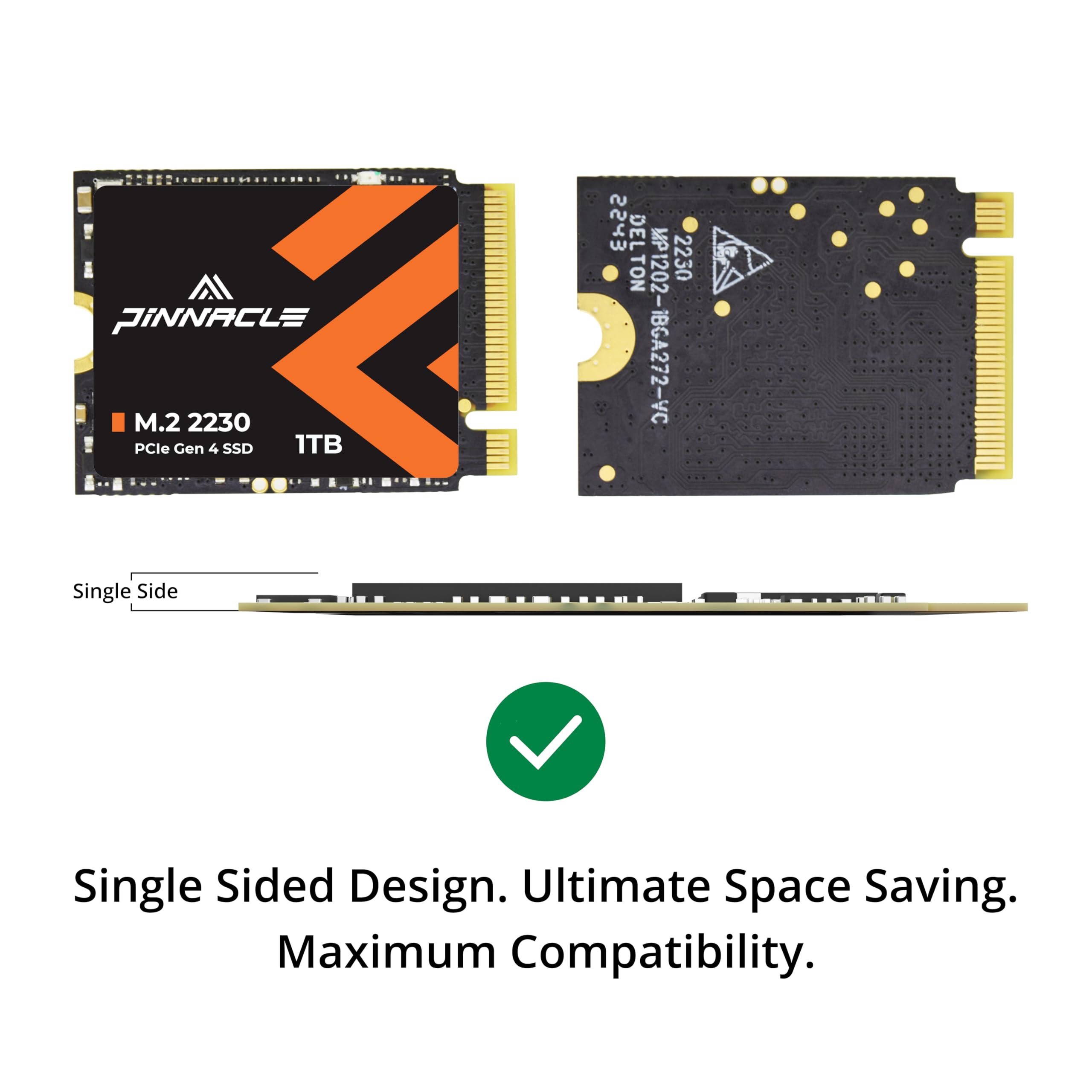 Timetec 1TB M.2 2230 SSD NVMe PCIe Gen4x4 Read Up to 5,100 MB/s Compatible with Steam Deck, ASUS ROG Ally, Microsoft Surface pro 9/ pro 8/pro 7+/pro X/laptop3/laptop4/laptop go/book3, Mini PCs