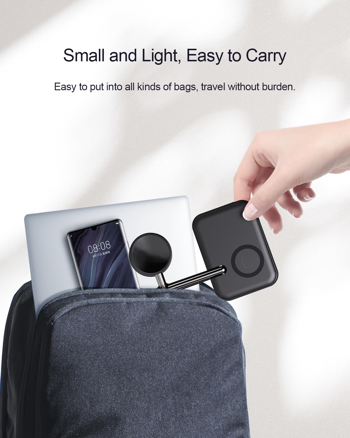 MAKAQI 2 in 1 Charger Stand for Samsung Watch and Earbuds, Foldable Charging Dock Compatible With Galaxy Watch 7/6 Classic/5/5 Pro/5 Classic/4/3/Active 2/1 & Galaxy Buds 2/2Pro/Live