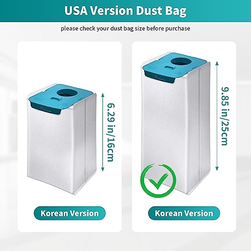 BYOFI VCA-ADB95 Dust Bag Replacement Compatible with Samsung Bespoke Jet VCA-ADB95 Cordless Stick Clean Station Vacuum 6 Pack Bags Accessories