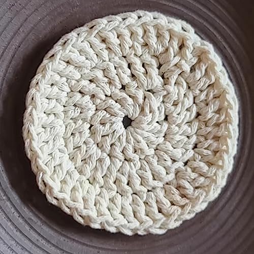 Light Blue Braided Cotton Cord Crochet Bag Yarn Hollow Knitted Crochet Yarns Round Rope Yarns 100g