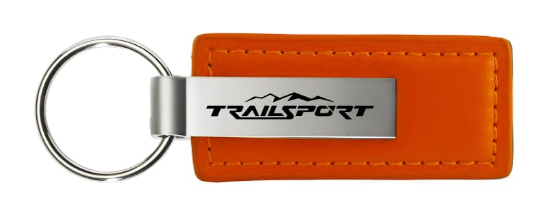 Au-TOMOTIVE GOLD, INC. Officially Licensed Leather Key Chain for Honda TrailSport (Orange)