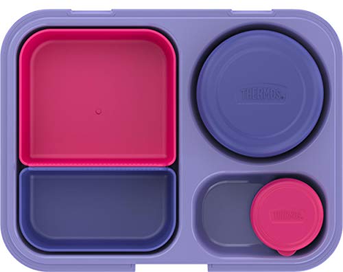 THERMOS Kids Freestyle Kit Purple Food Storage System, 8 piece set