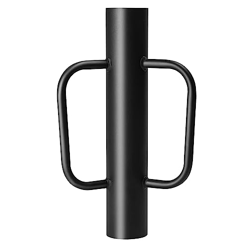 Nrspp Black Fence Post Driver,16.5 Inch T Post Driver,Hand Post Pounder with Handle,12 LB Heavy Duty Post Hole Diggers
