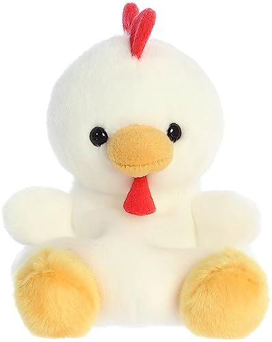 Aurora® Adorable Palm Pals™ Cooper Chicken™ Stuffed Animal - Pocket-Sized Play - Collectable Fun - White 5 Inches