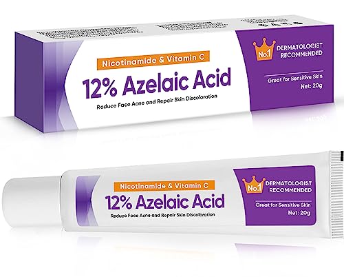 Azelaic Acid 12% Facial Serum,Skin Brightening Hyaluronic Acid and Niacinamide, Redness Relief, Fade and Repair Dark Spots