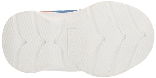 Carter's Kids Adusa Light-Up Sneaker, Blue/Orange, 12 US Unisex Toddler